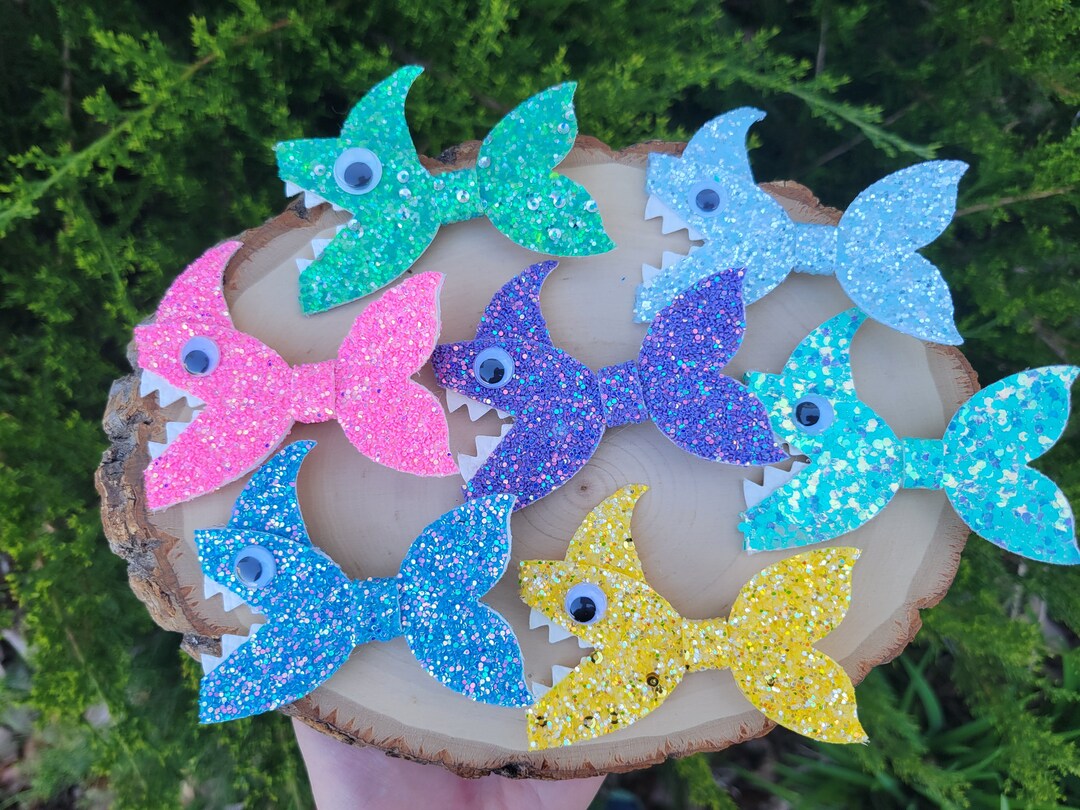 You Choose Shark Hair Bow, Cute Shark Hair Bows for Girls, Girls Shark ...