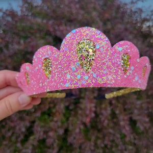 Pink Tiara, Pink Princess Crown, Girls Princess Crown, Pagent Crown ...