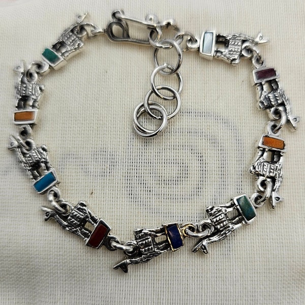 Peruvian Silver Bracelet - Etsy