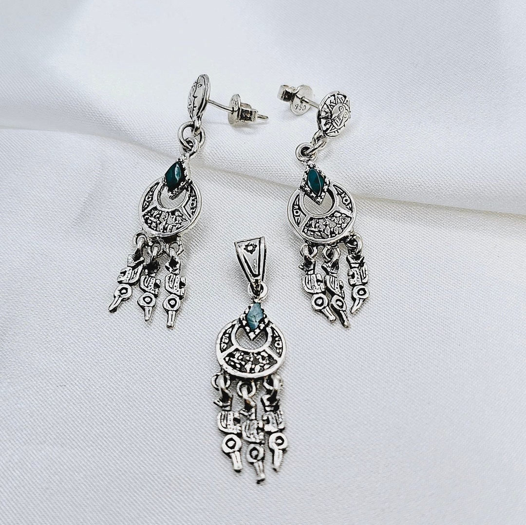 Silver.950 Inca Sets, Handcrafted, Gift for Woman, Etsy Pick, Unique ...