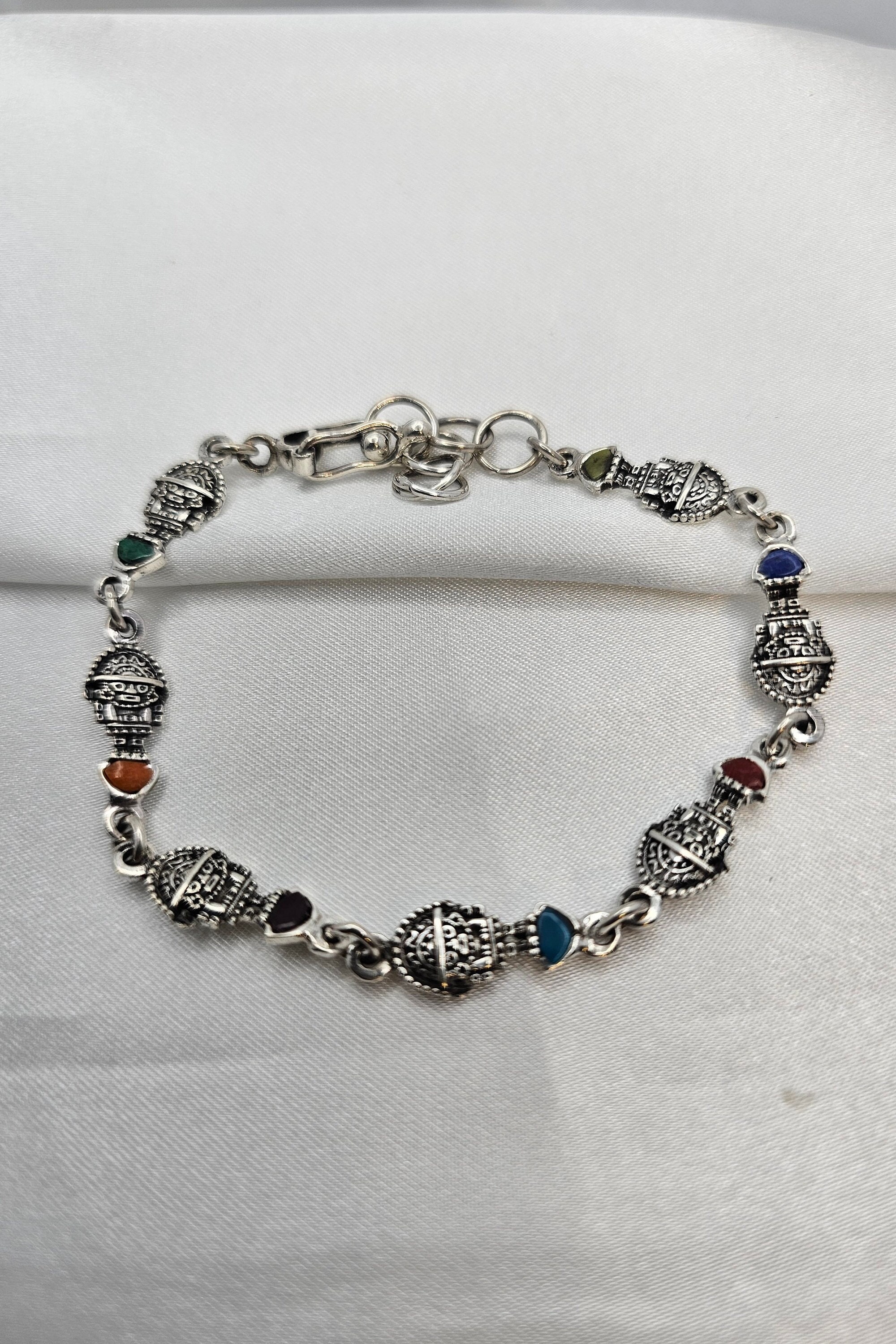 Tumi Multi Color Silver.950 Bracelets, Handcraft, Healing God, Gift for ...