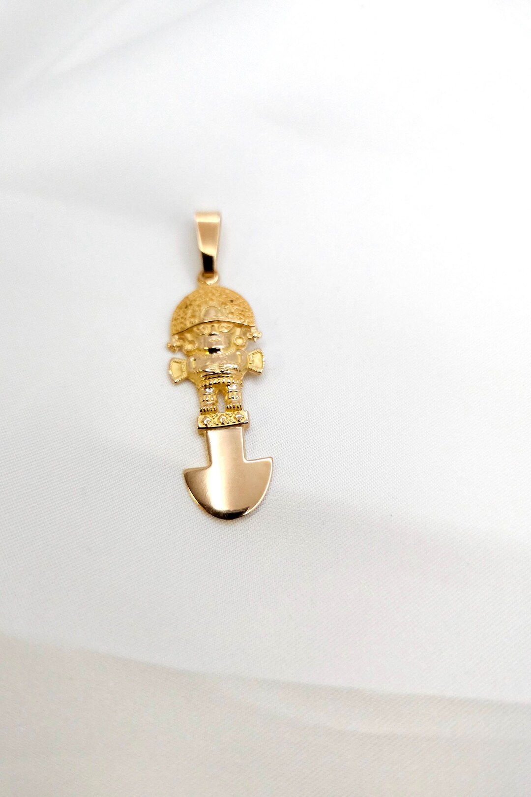 Tumi Pendant 18k Solid Gold, Handcrafted, Healing God,peruvian Gifts ...