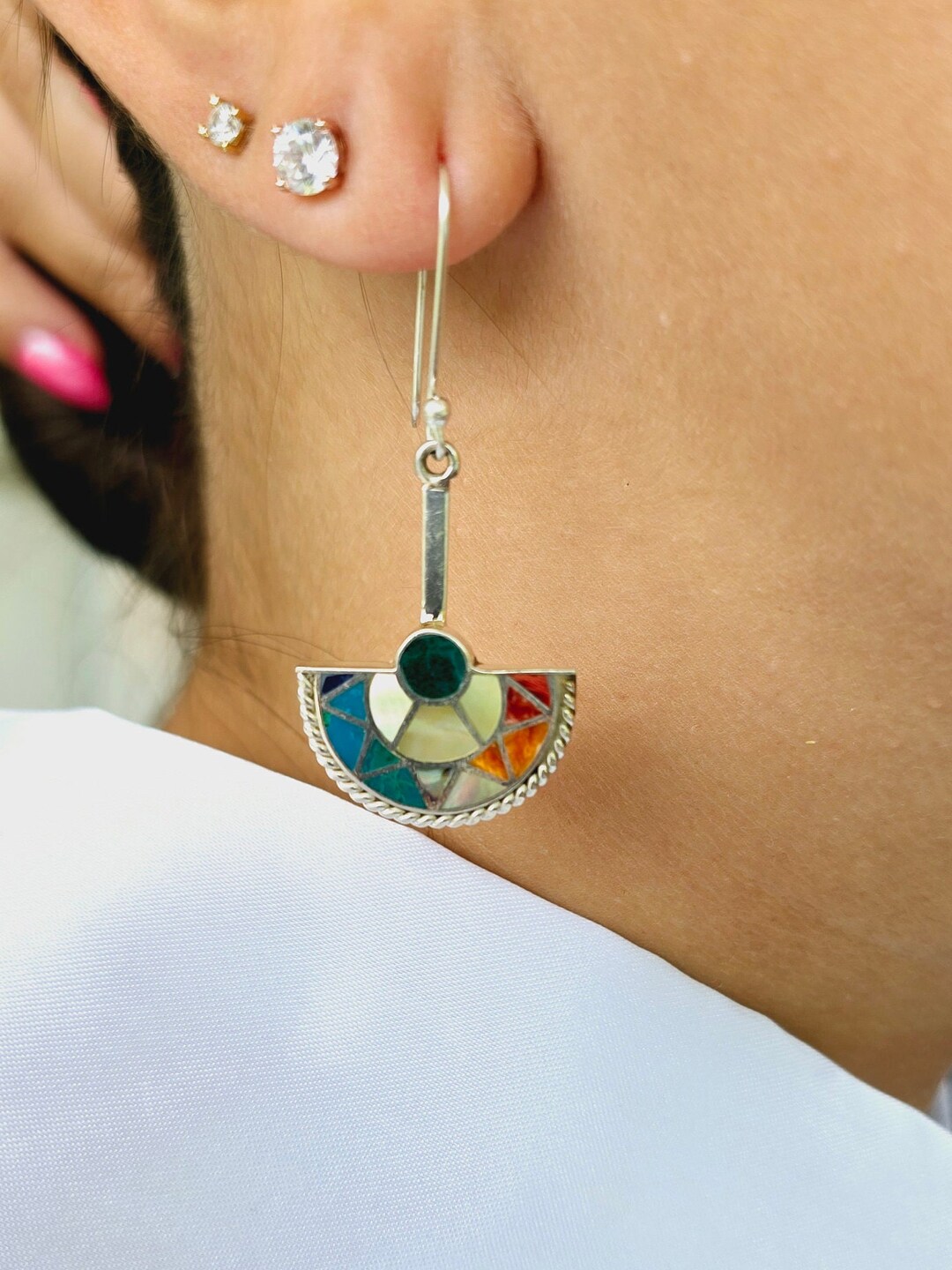 Macchu Picchu Set, Cuzco Set Silver.950 , Women's Jewelry, Best Seller, Stone's Energy, Peruvian ...