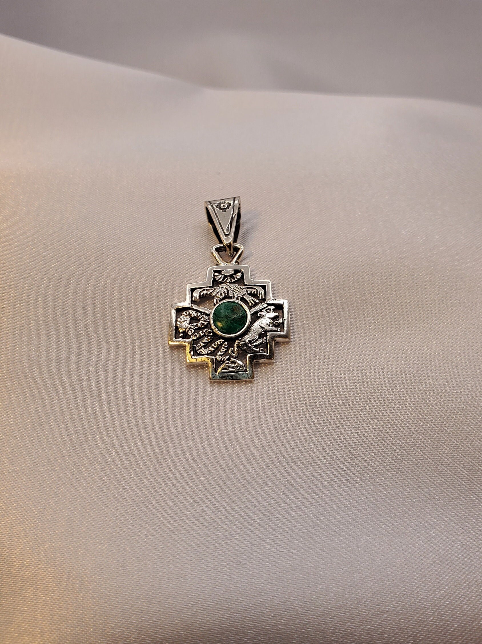 Silver.950 Cross Pendants, Inca Chakana , Etsy Pick, Peruvian Jewelry ...