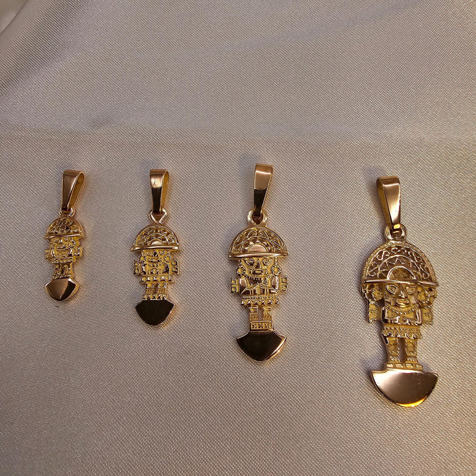 Handmade 18k Gold Tumi Pendant: Peruvian Inca Design - Etsy