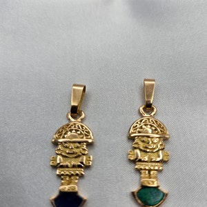 18k Solid Gold Pendant Handcrafted Peruvian Jewelry Etsy - Etsy