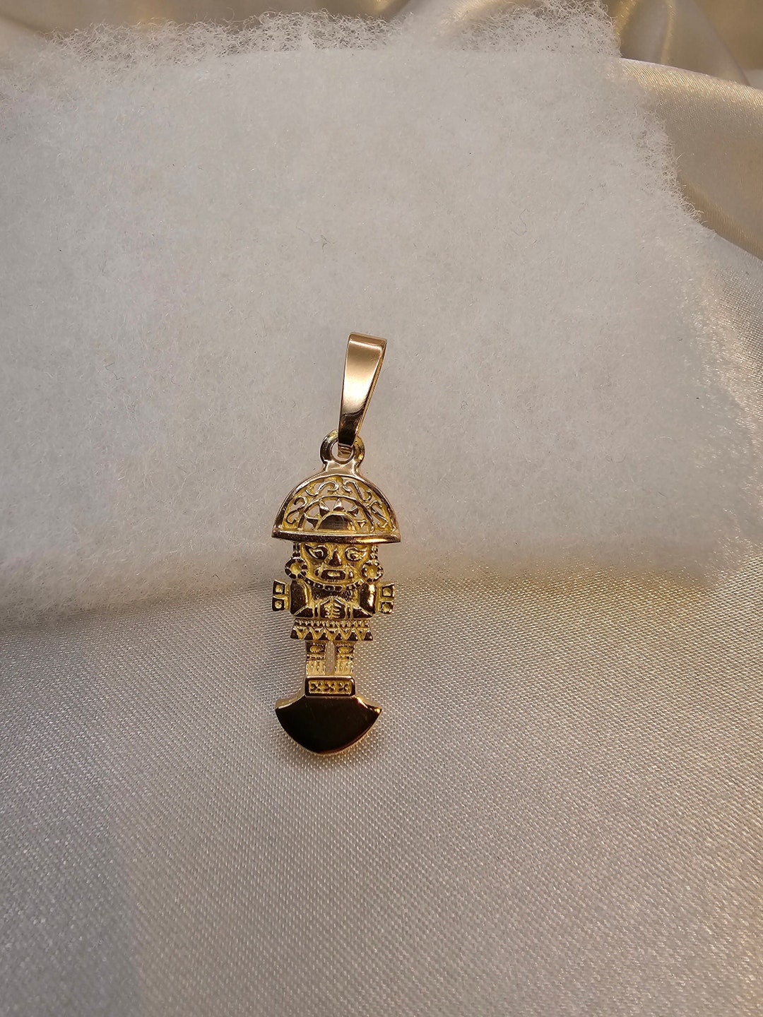 18k Gold Tumi Pendant: Handcrafted Peruvian Ceremonial Knife - Etsy