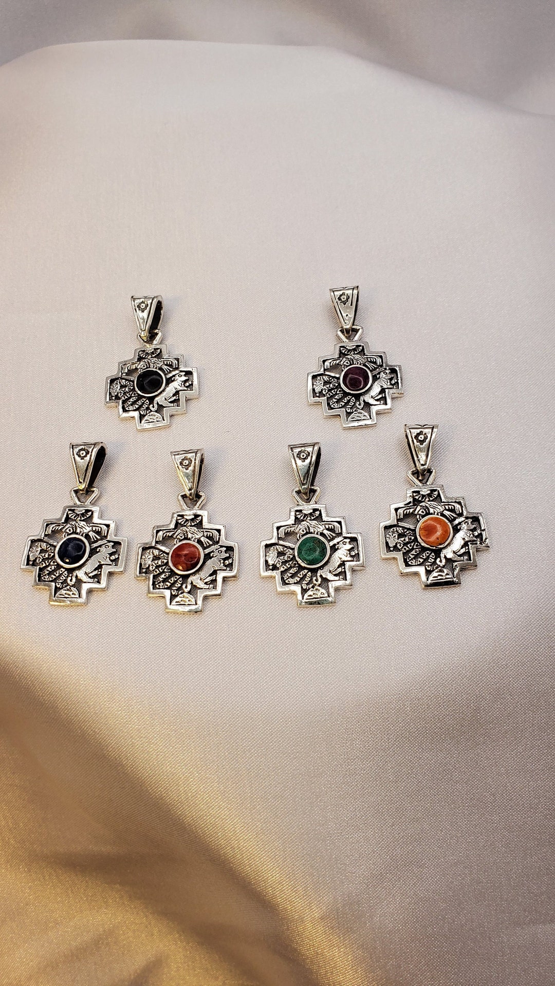 Silver.950 Cross Pendants, Inca Chakana , Etsy Pick, Peruvian Jewelry ...