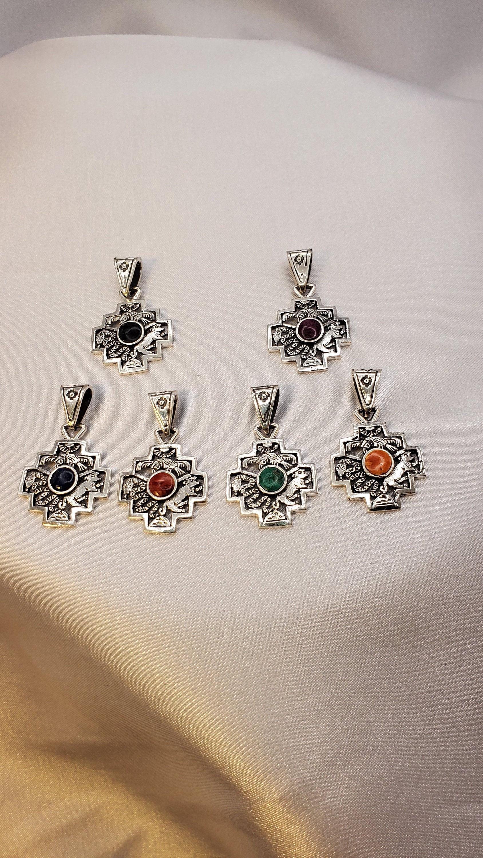 Silver.950 Cross Pendants, Inca Chakana , Etsy Pick, Peruvian Jewelry ...