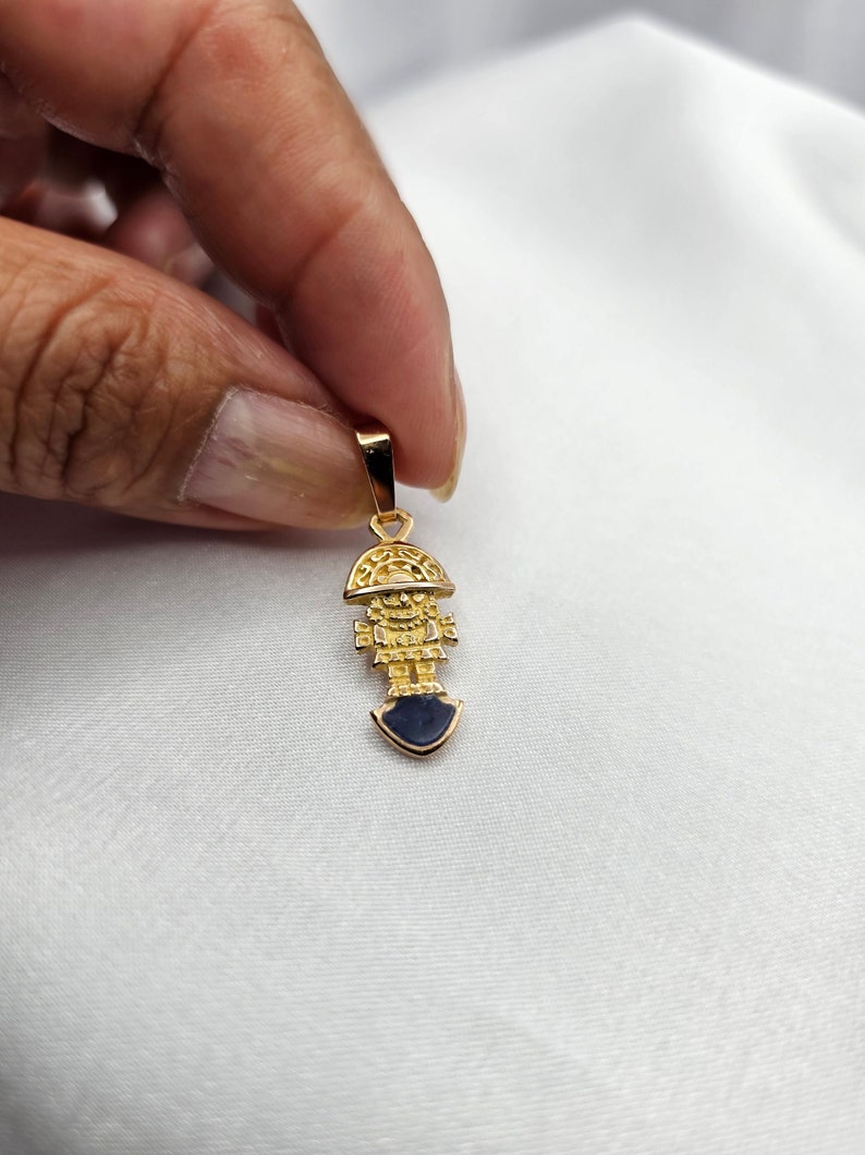 18k Solid Gold Tumi Pendant: Inca Handcrafted Peruvian Gift - Etsy