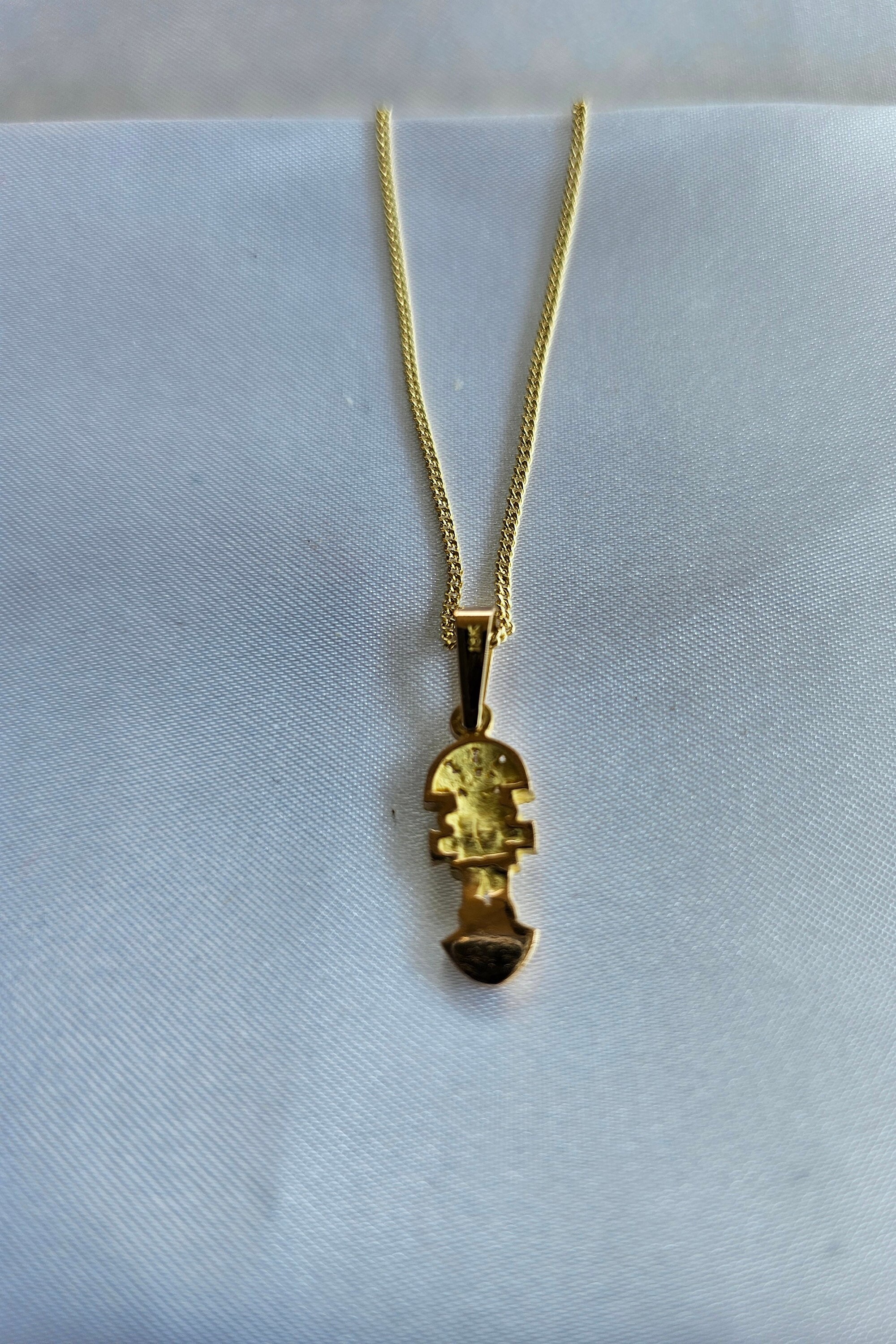 18k Gold Tumi Pendant & Chain / Healing God/ Inca Nife/ Gift for Women ...