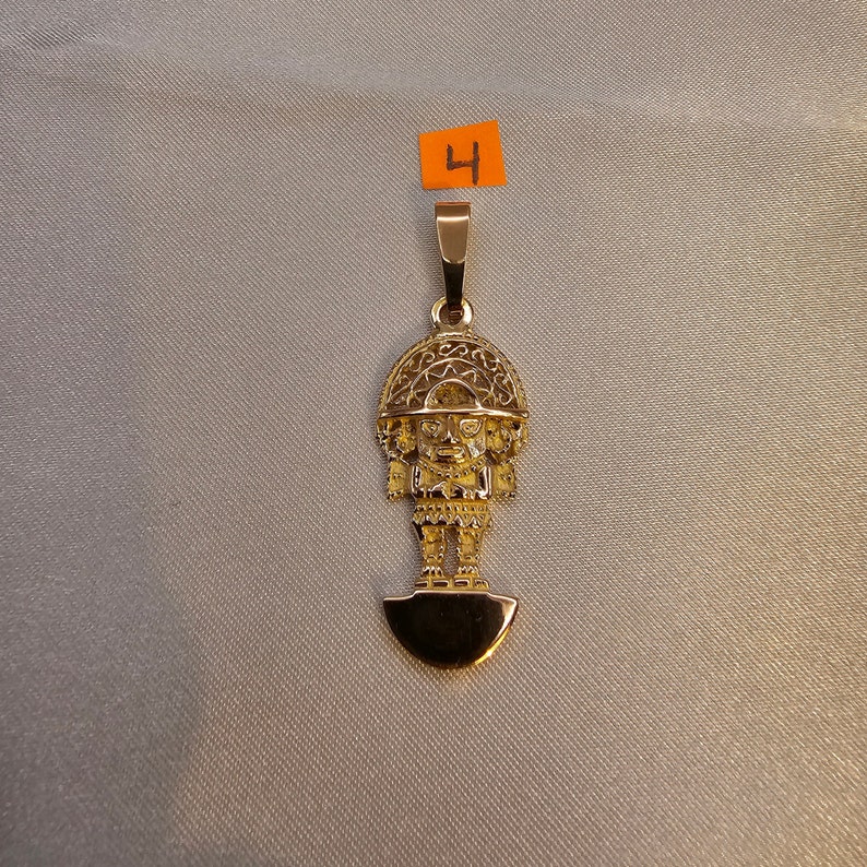 Handmade 18k Gold Tumi Pendant: Peruvian Inca Design - Etsy