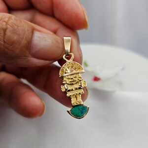 18k Solid Gold Pendant Handcrafted Peruvian Jewelry Etsy - Etsy