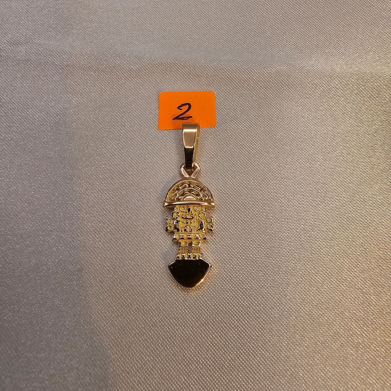 Handmade 18k Gold Tumi Pendant: Peruvian Inca Design - Etsy