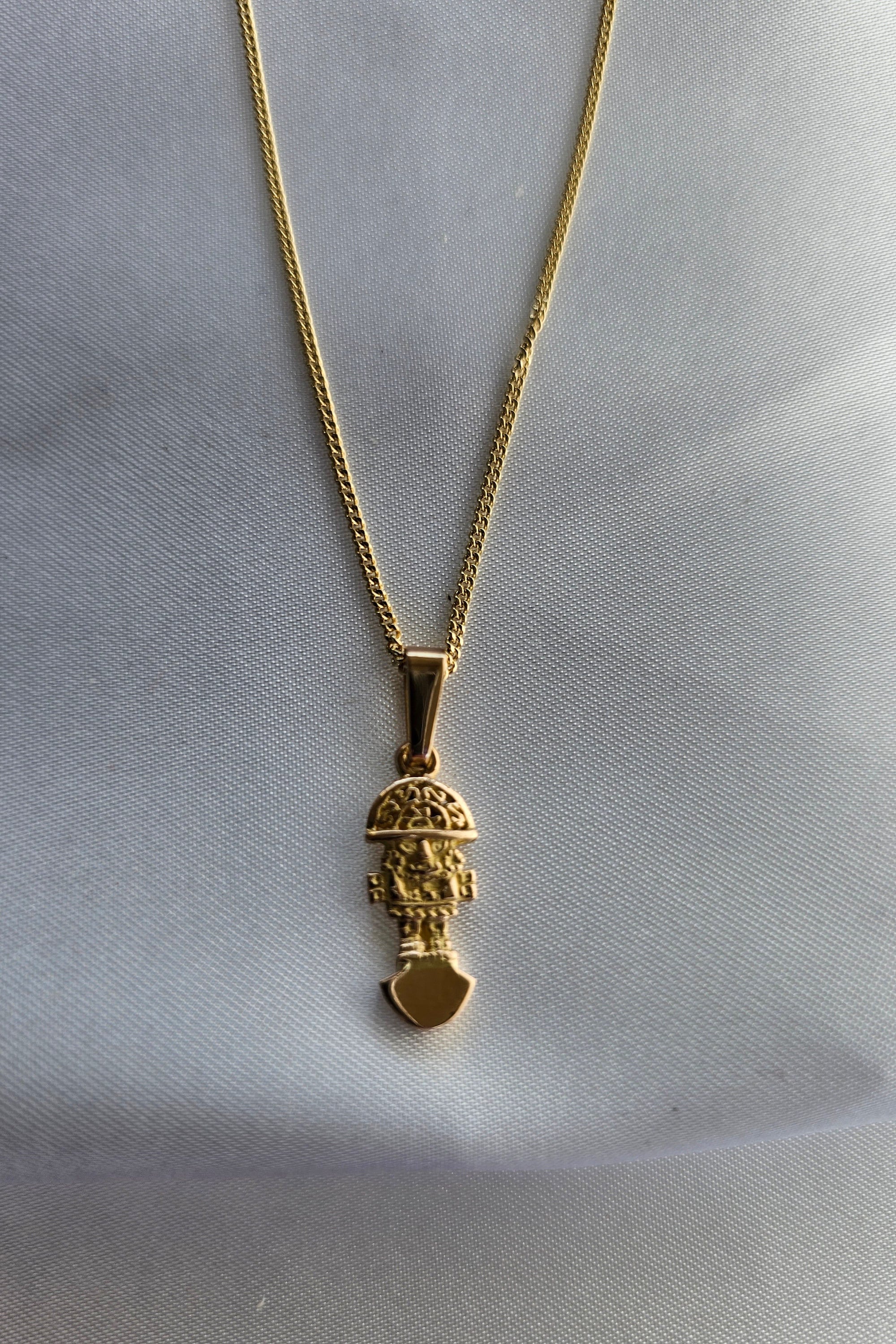 18k Gold Tumi Pendant & Chain / Healing God/ Inca Nife/ Gift for Women ...