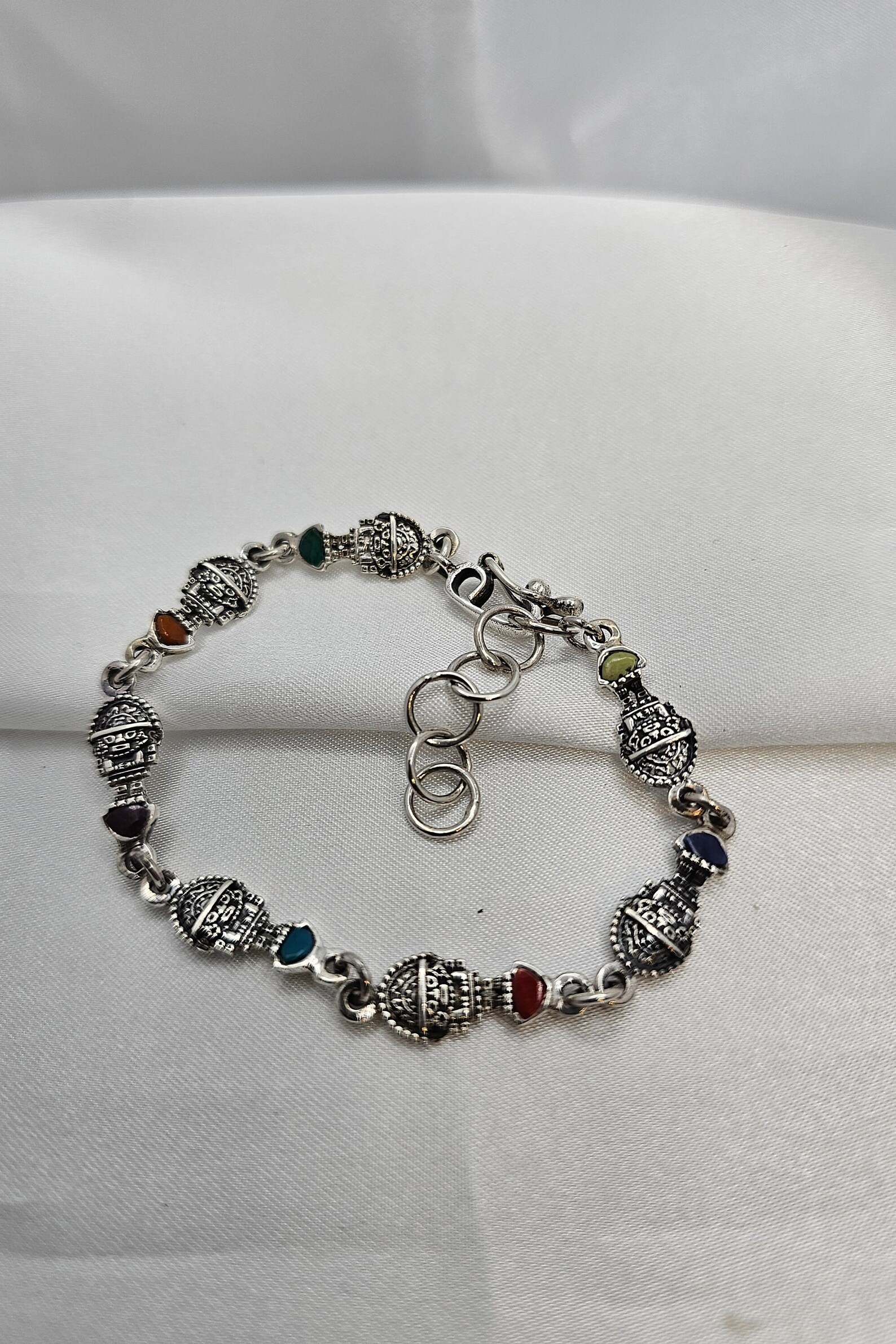 Tumi Multi Color Silver.950 Bracelets, Handcraft, Healing God, Gift for ...
