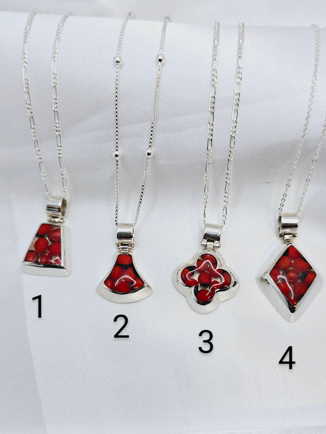 Huayruro Pendants & Chain, Woman's Jewelry, Silver.950, Lucky Pemdants ...