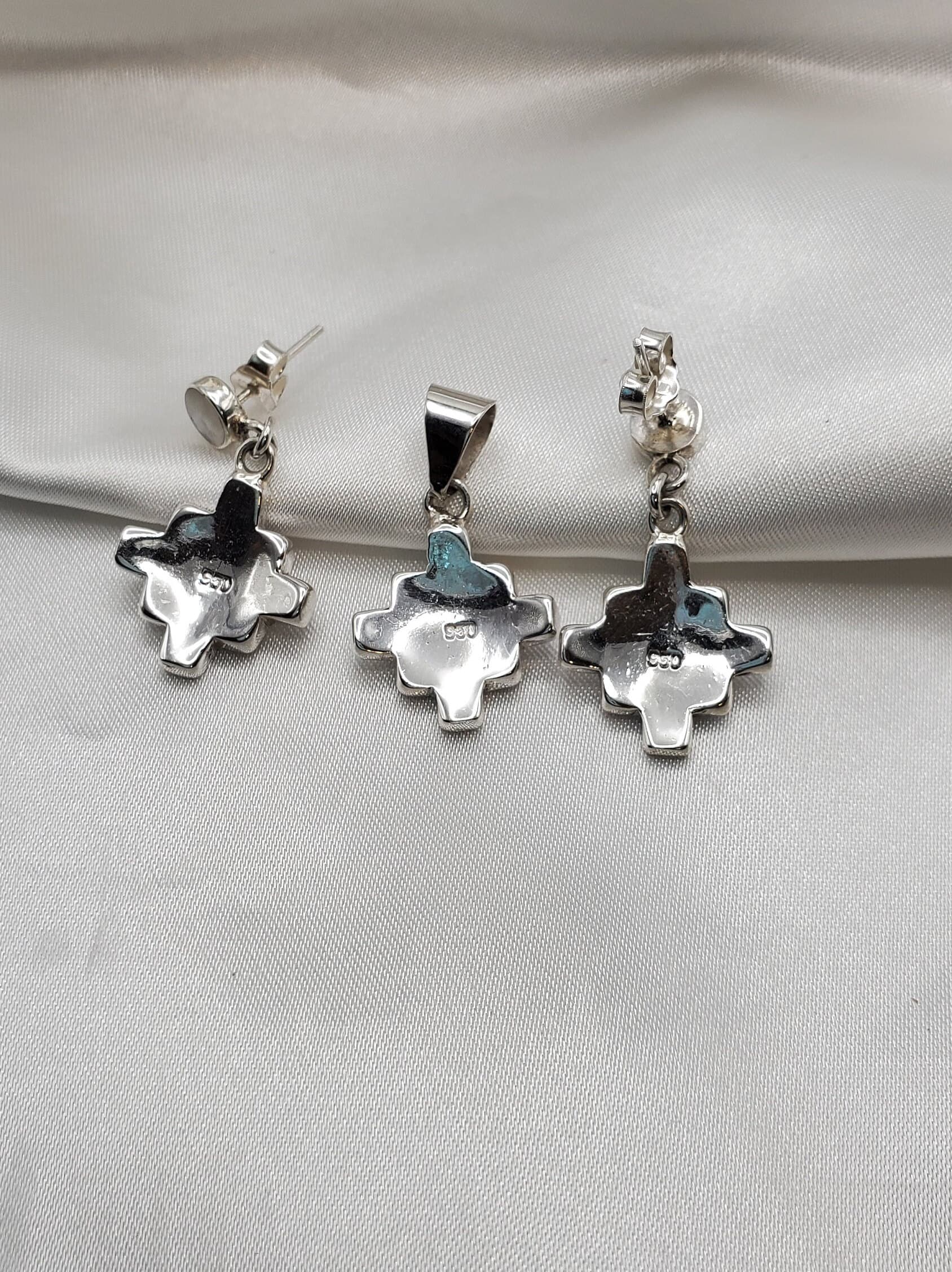 Silver.950 Chakana Sets, Peruvian Handcrafted, Peruvian Jewelry, Gifts ...