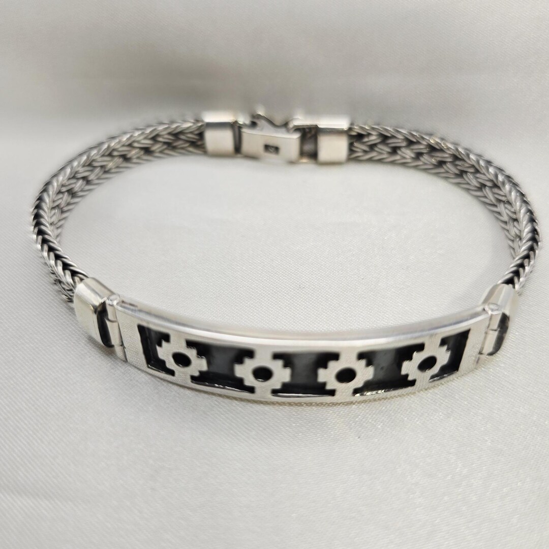 Chakana Inca Silver.950 Bracelets: Handcrafted, Peruvian Jewelry, Inca ...