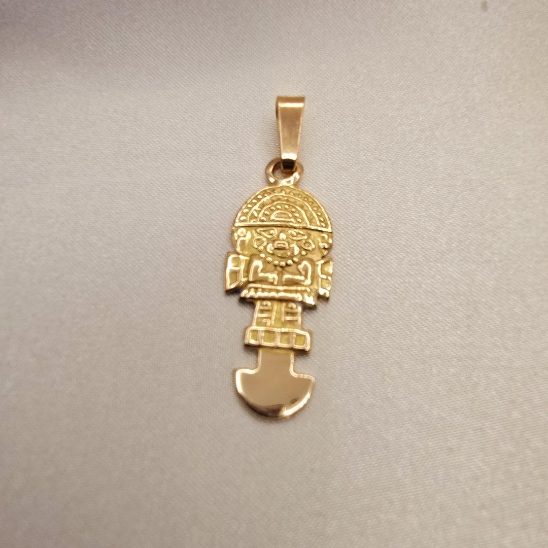 18k Gold Tumi Pendant: Handmade Peruvian Inca Knife Jewelry - Etsy
