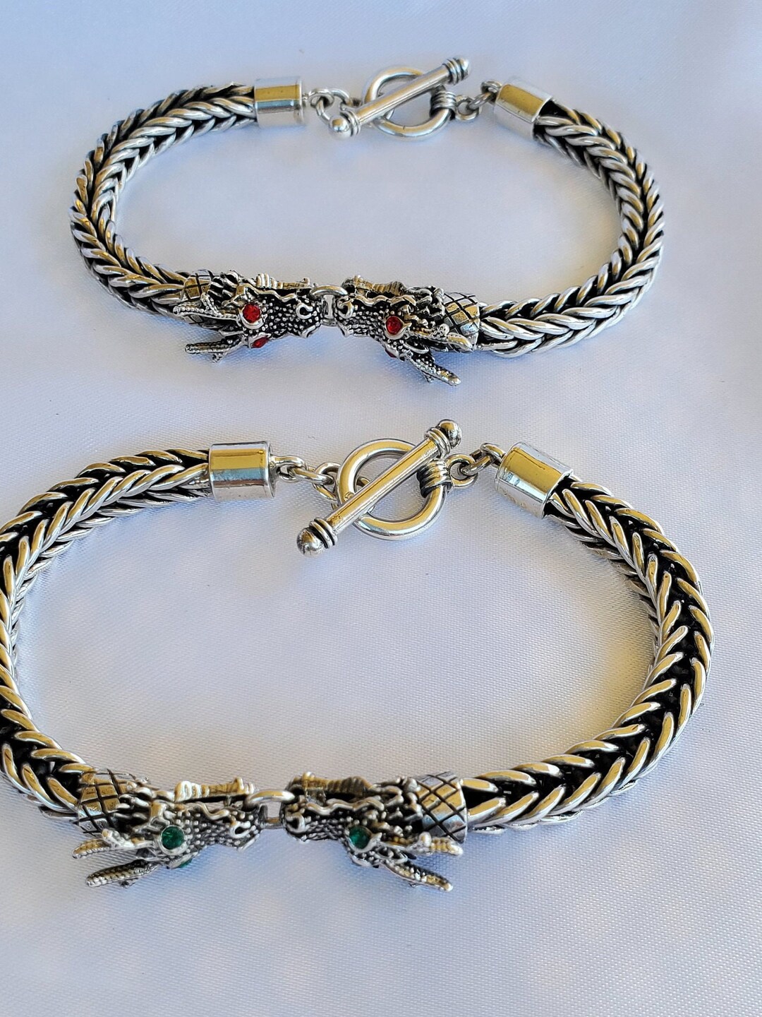 Dragon Silver.950 Bracelets, Lucky Dragon Bracelet, Handcrafted ...