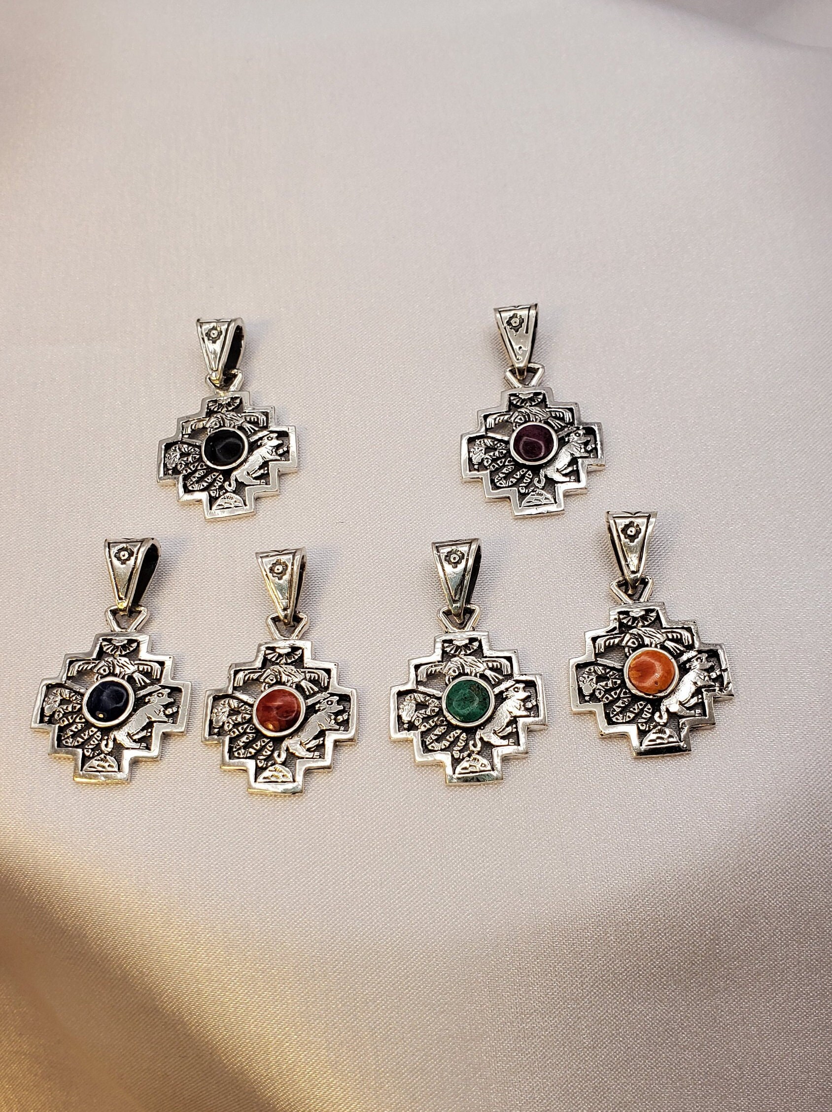 Silver.950 Cross Pendants, Inca Chakana , Etsy Pick, Peruvian Jewelry ...