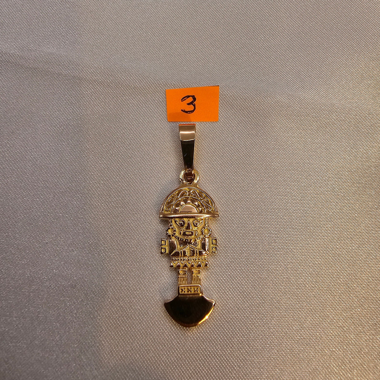 Handmade 18k Gold Tumi Pendant: Peruvian Inca Design - Etsy