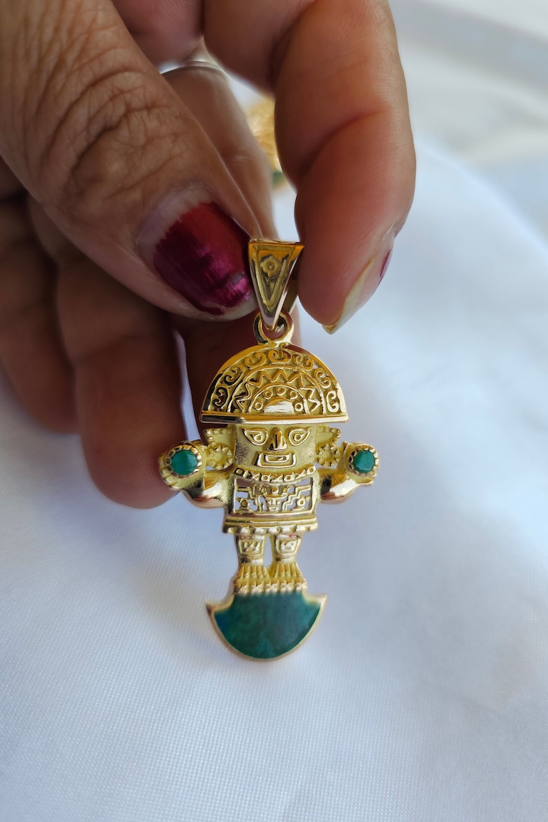 Tumi Pendant 18k, Tumi Knife 18k Solid Gold, Tumi Sacred Pendant ...