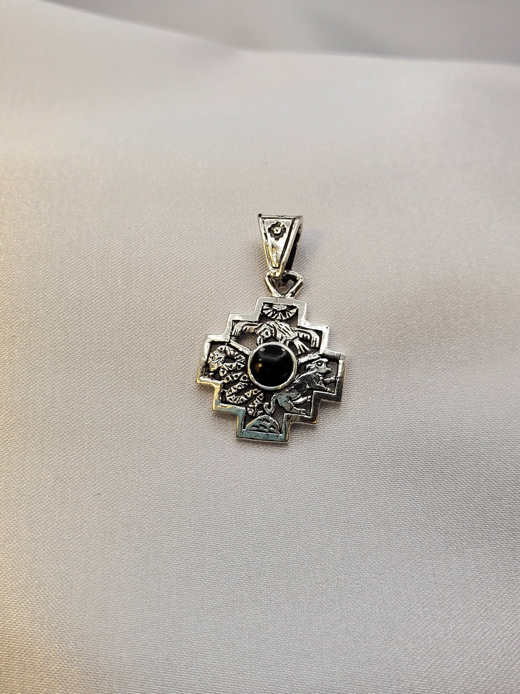 Silver.950 Cross Pendants, Inca Chakana , Etsy Pick, Peruvian Jewelry ...