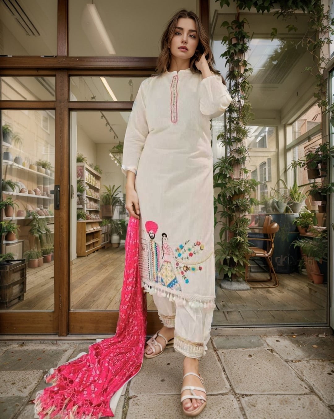 White Salwar Kameez Suit, Salwar Suit for Women, Indian Salwar Kameez ...