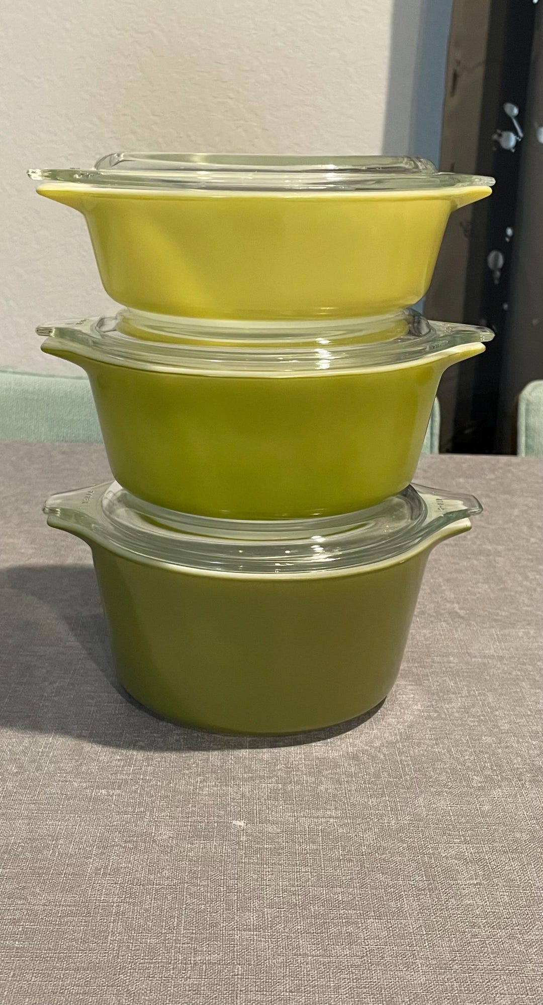 Vintage Pyrex Casserole Dishes With Lids, Set of 3 - Etsy