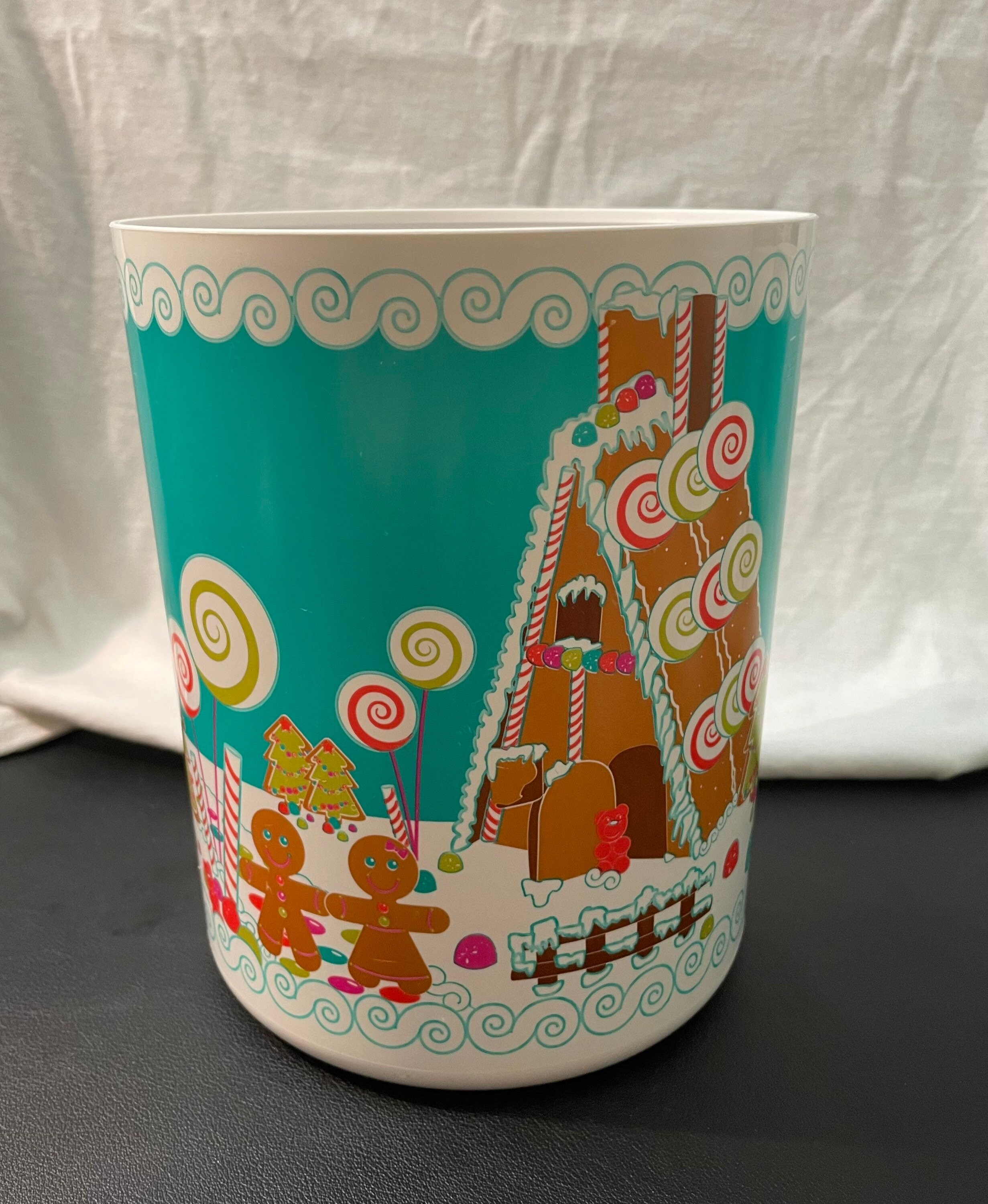 Vintage Tupperware Gingerbread House Canister W/o Lid and Matching Cups ...