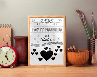 Pay It Forward Wall Art | Etsy
