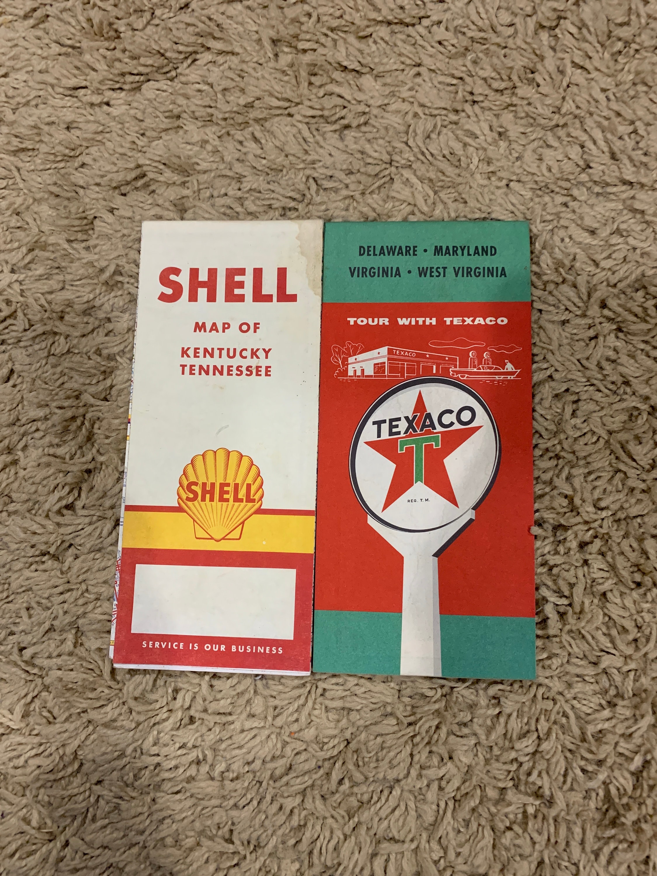 Set of 12 Road Maps From 1950s - Etsy