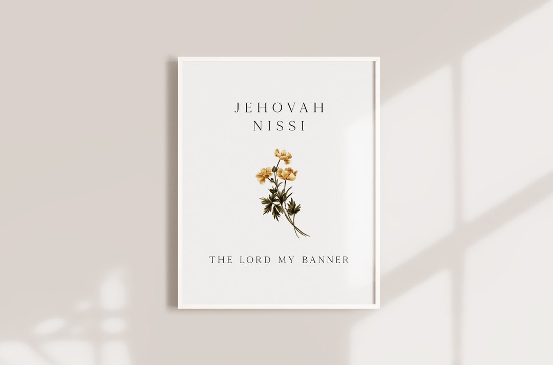 Jehovah Nissi Wall Print - the Lord My Banner - Christian Home Decor ...