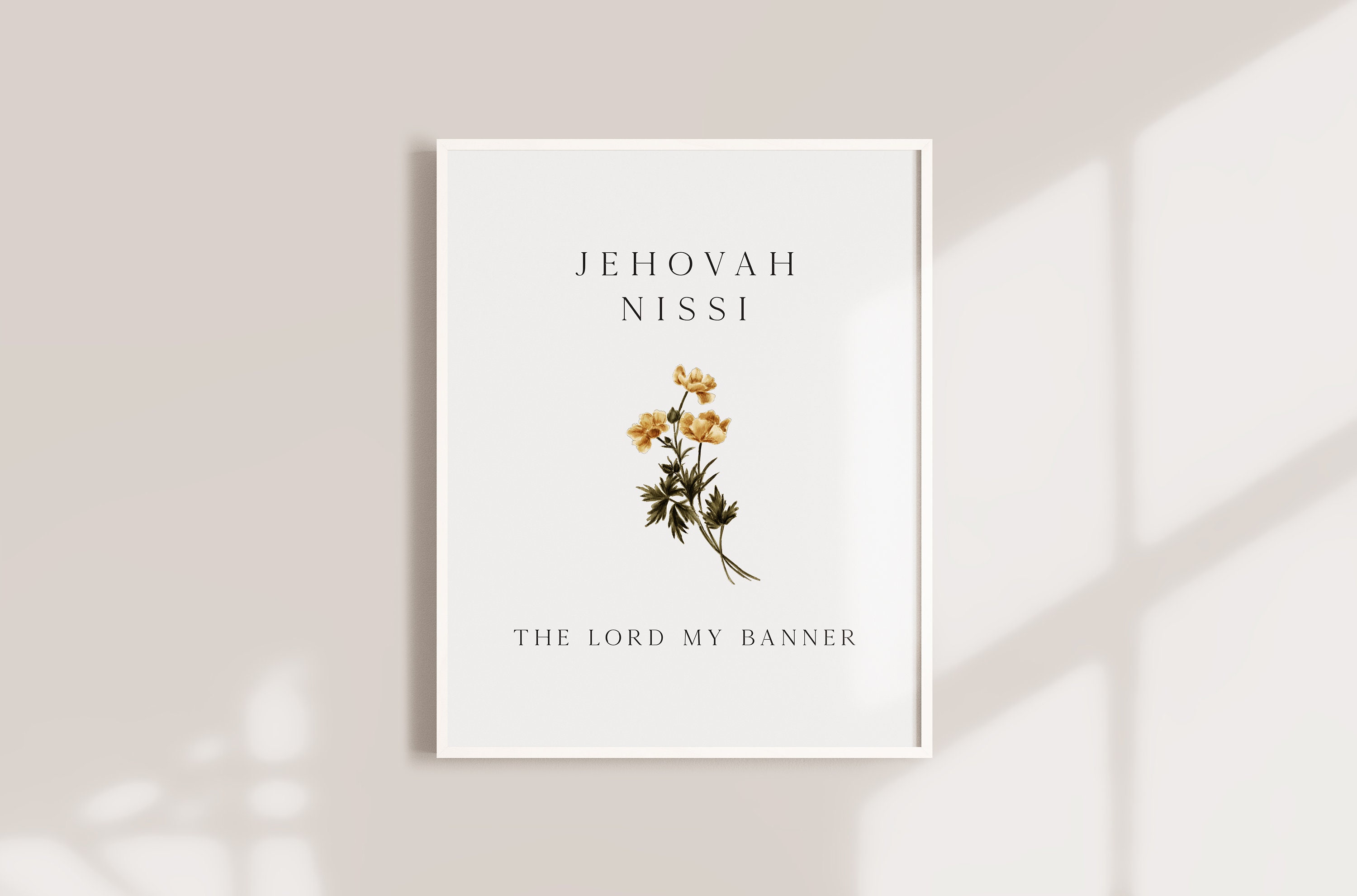 Jehovah Nissi Wall Print - the Lord My Banner - Christian Home Decor ...