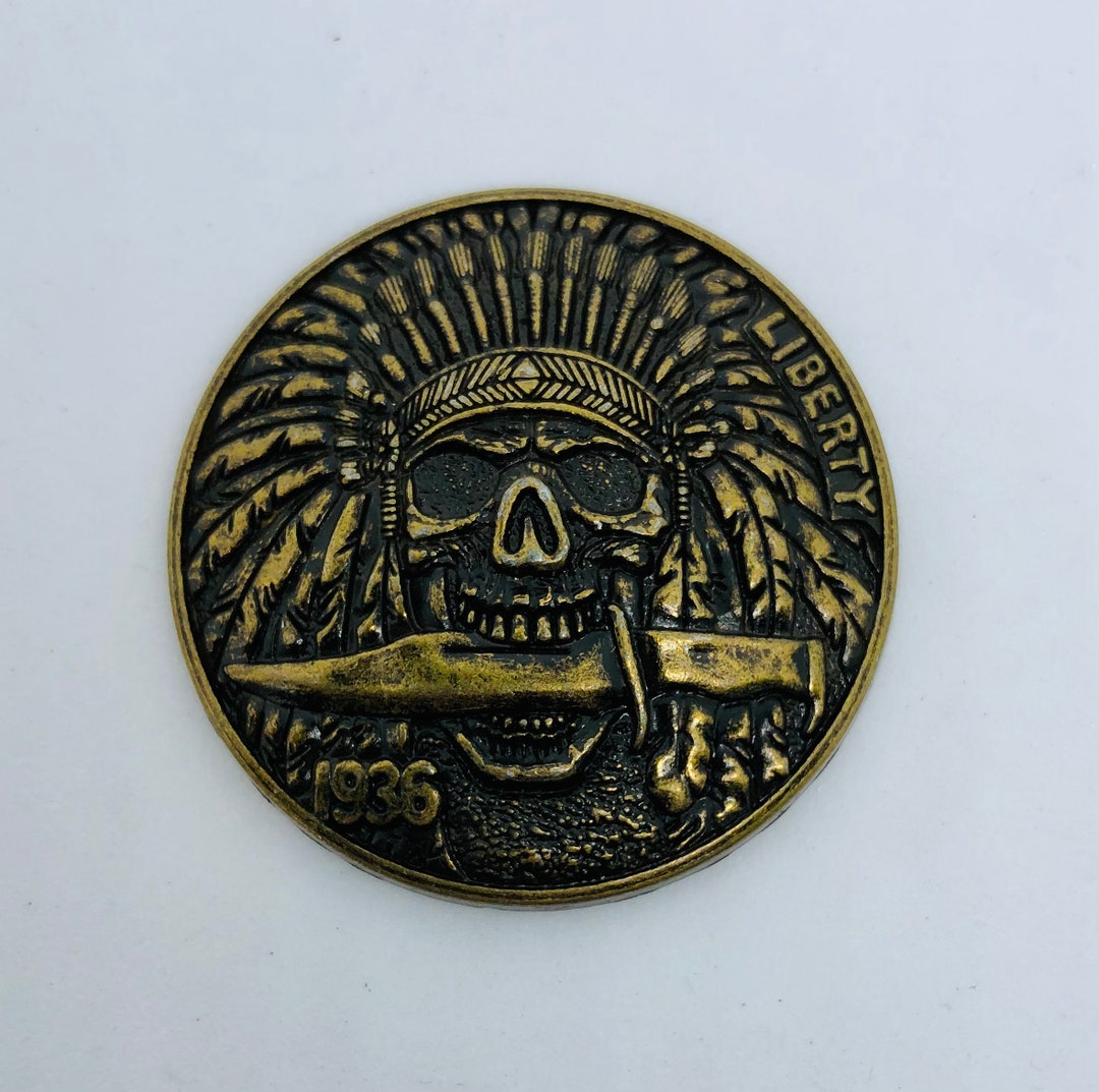 Indian Motorcycle Skull Concho Harley Concho Skull Belt - Etsy