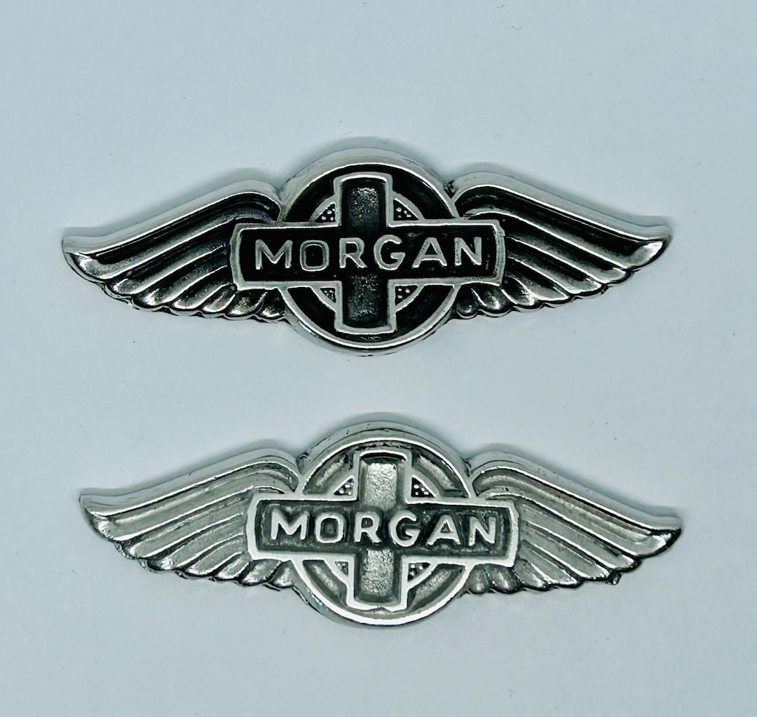 Morgan Auto Plakette Zinn Morgan Wappen Morgan Auto Medaillon aus Zinn ...