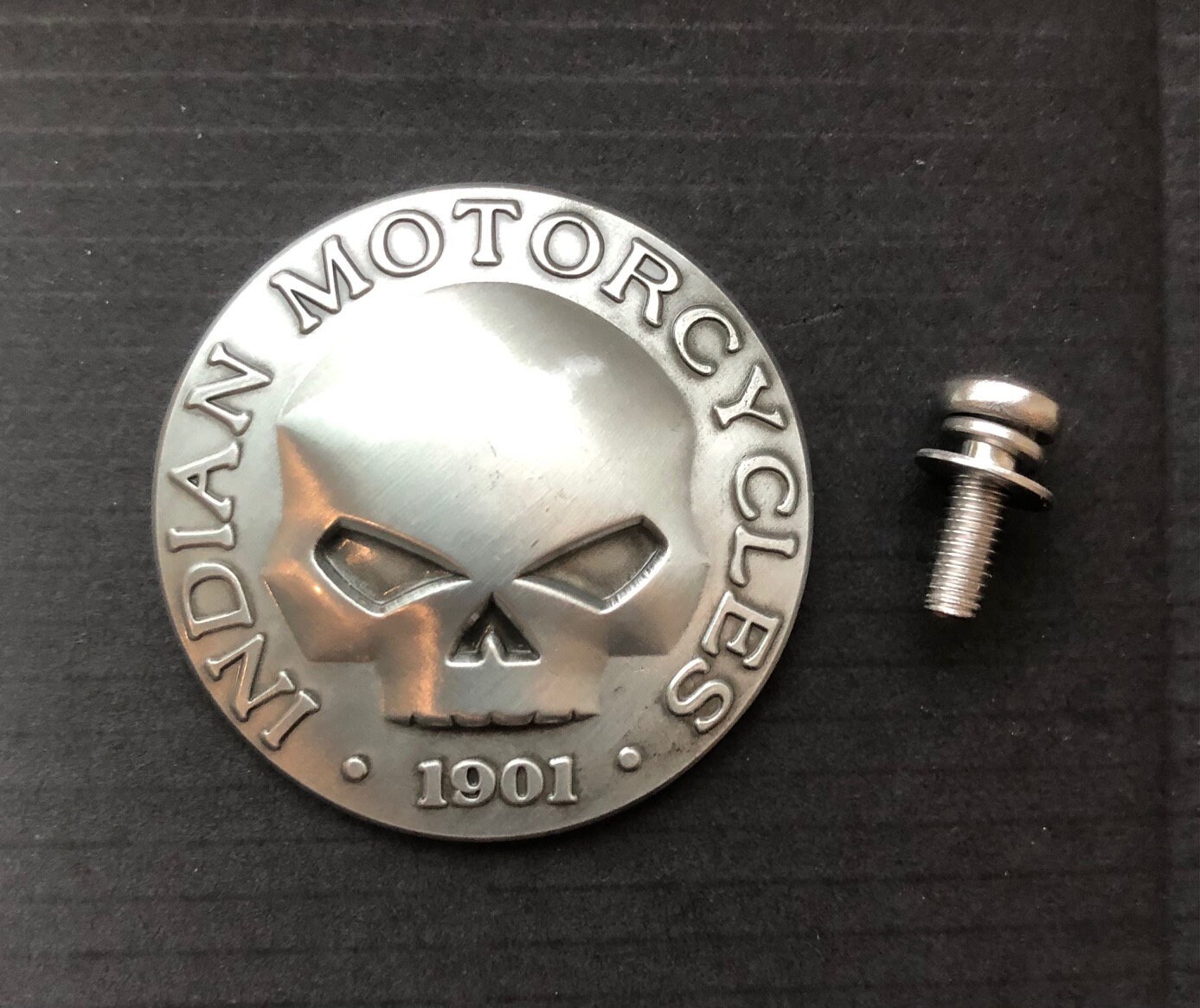 Indian Motorcycle Screw-back SKULL Design Concho Indian - Etsy Canada