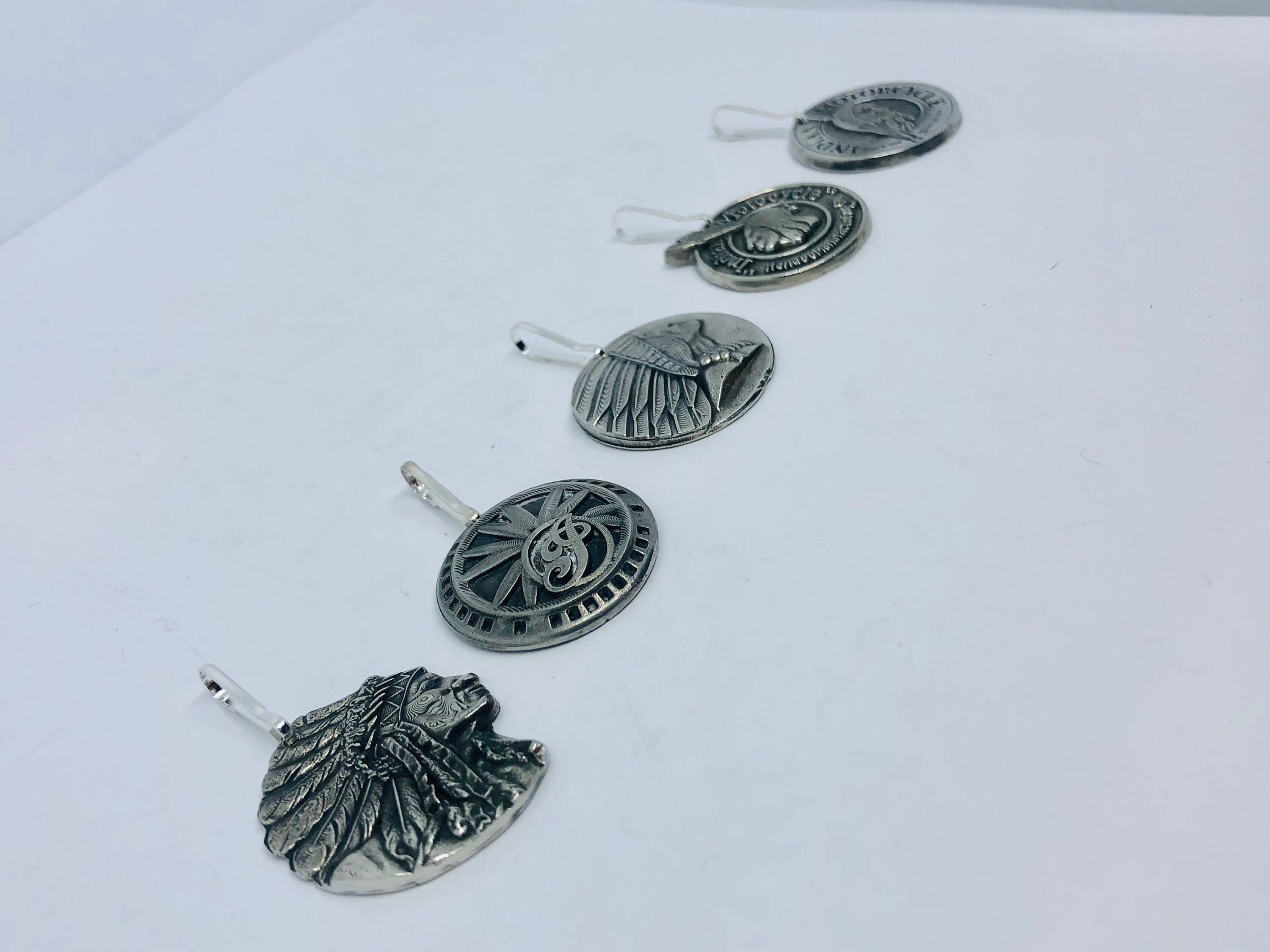 Indian Motorcycle Zipper Pulls Solid Pewter 5 Different - Etsy