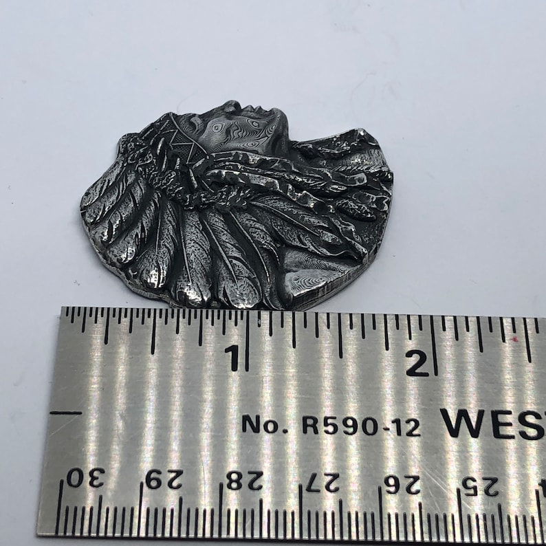 Indian Motorcycle Medallion Indian Head Medallion Geronimo - Etsy