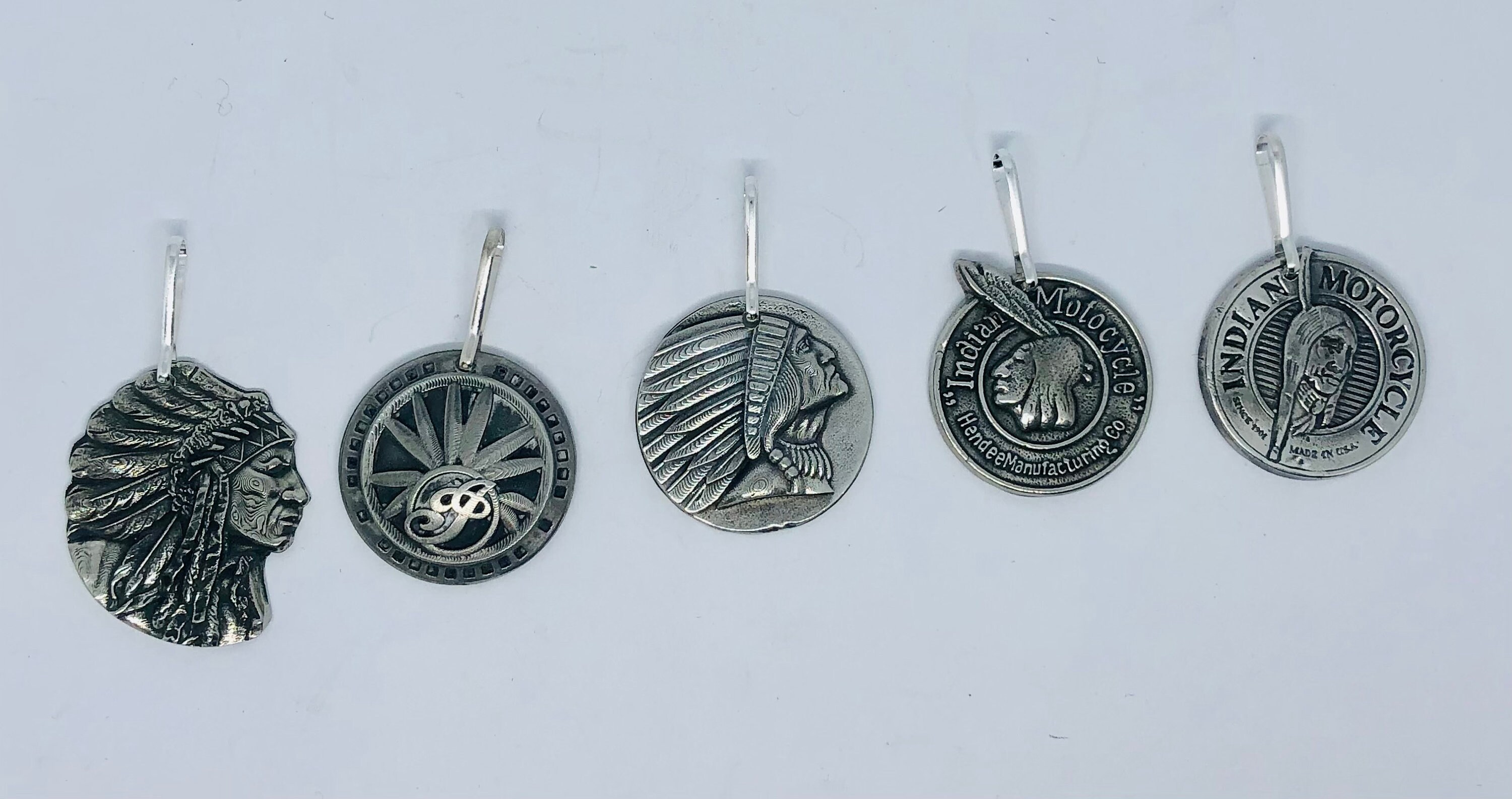 Indian Motorcycle Zipper Pulls Solid Pewter 5 Different - Etsy