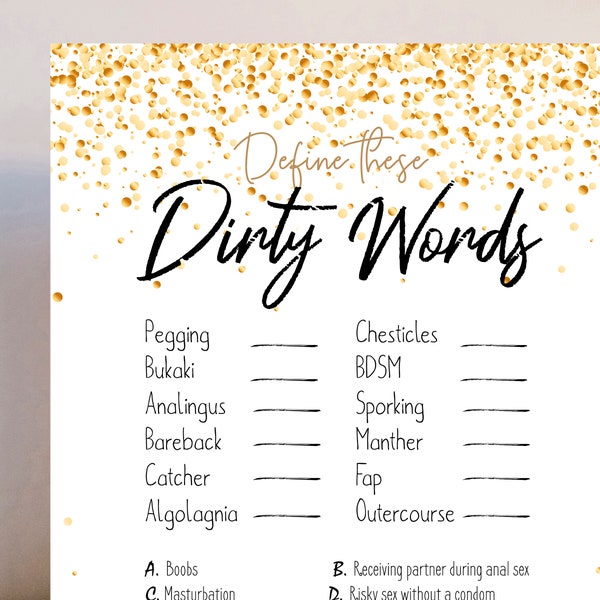 Dirty Words - Etsy