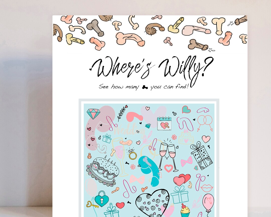 Where's Willy - Bachelorette Party Game, Hens Party Game, Bachelorette ...