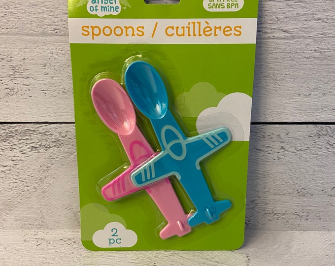 Airplane Baby Spoons - Etsy
