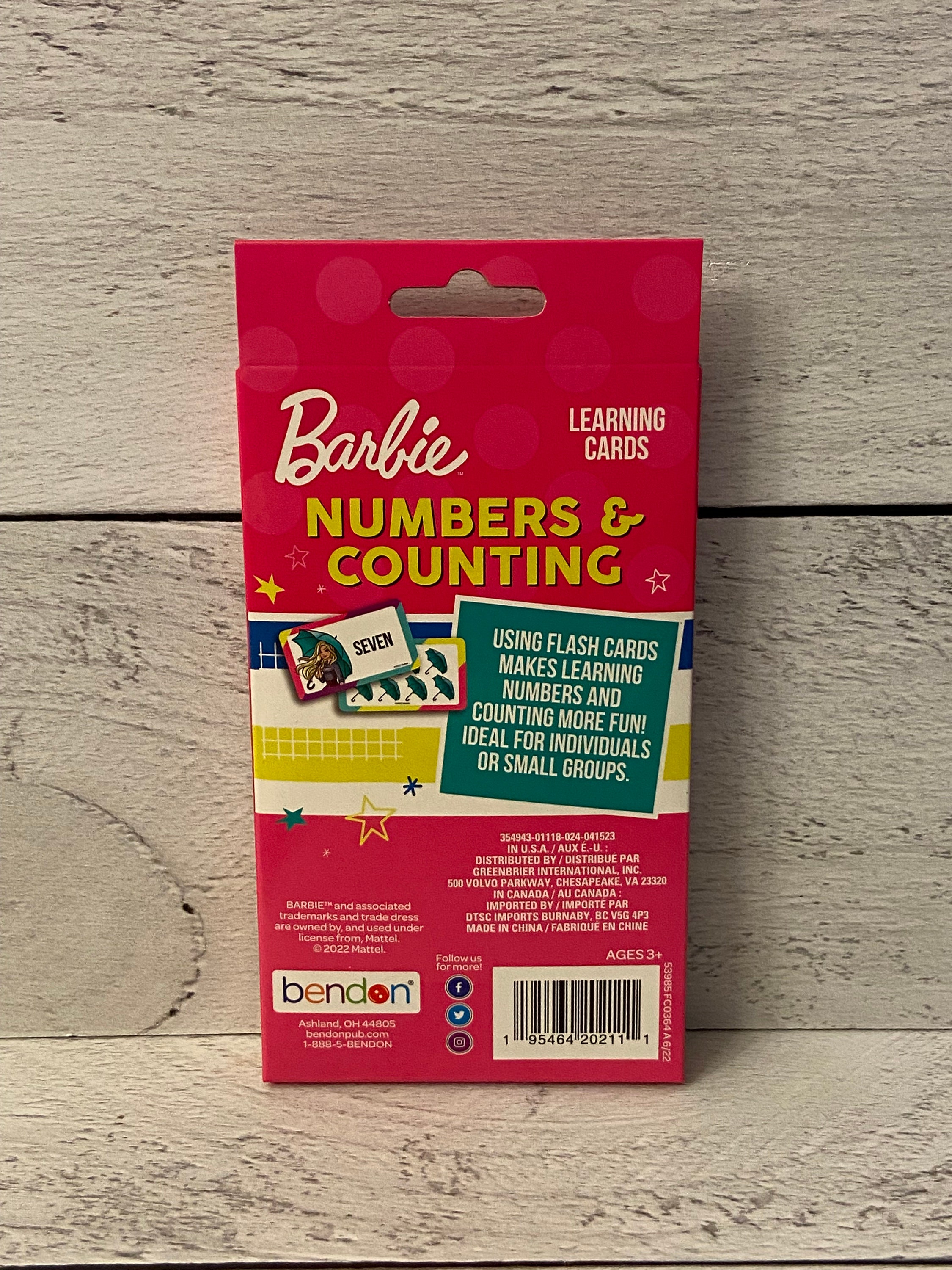 Barbie Numbers & Counting Learning Cards - Etsy