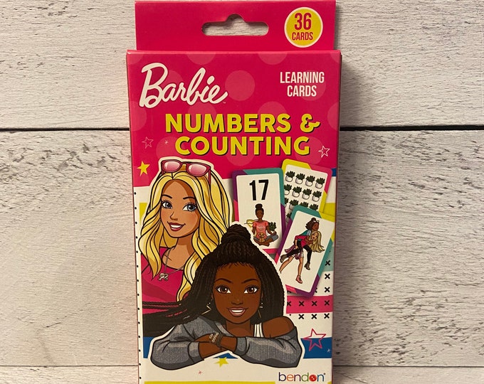 Barbie Numbers & Counting Learning Cards - Etsy