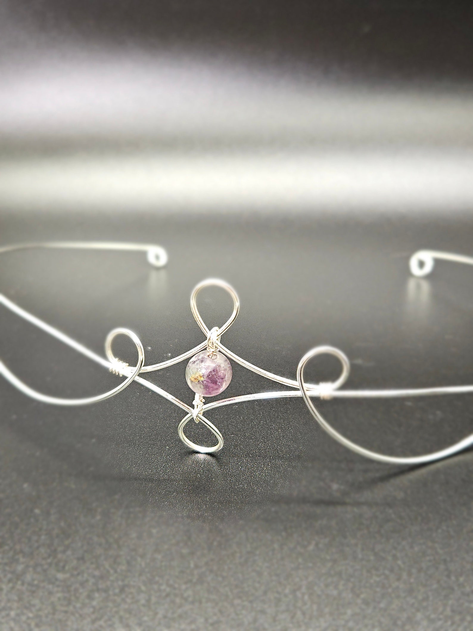 Natural Stone Handmade Wire Tiara custom Available - Etsy