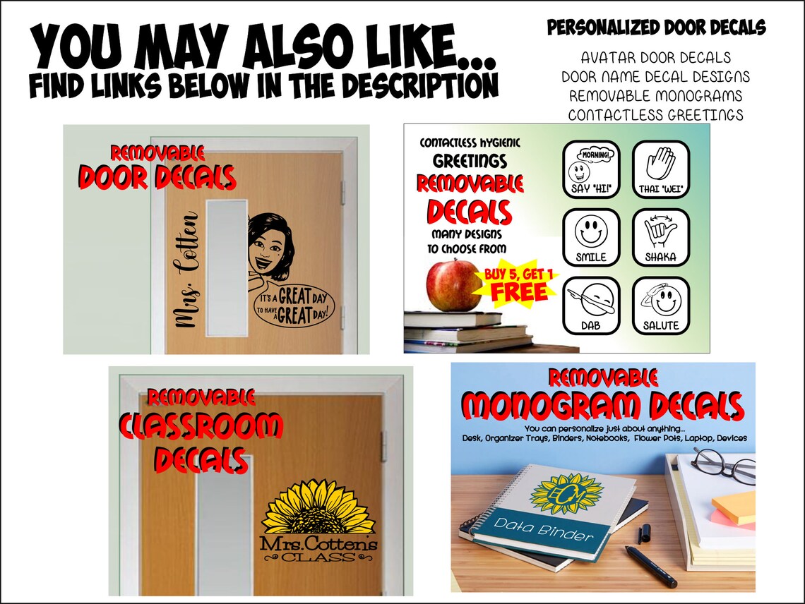 Colored Small Group Decals Removable for Classroom - Etsy