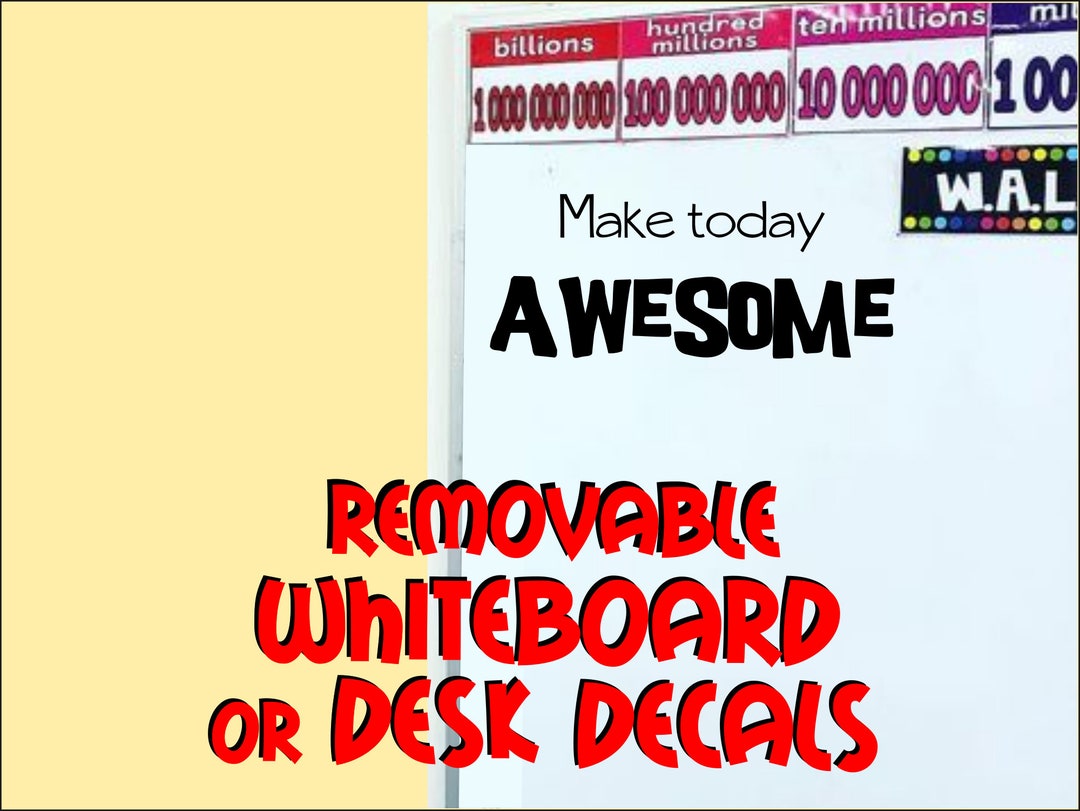 Positive Message Removable Whiteboard Decal/label for Classroom - Etsy
